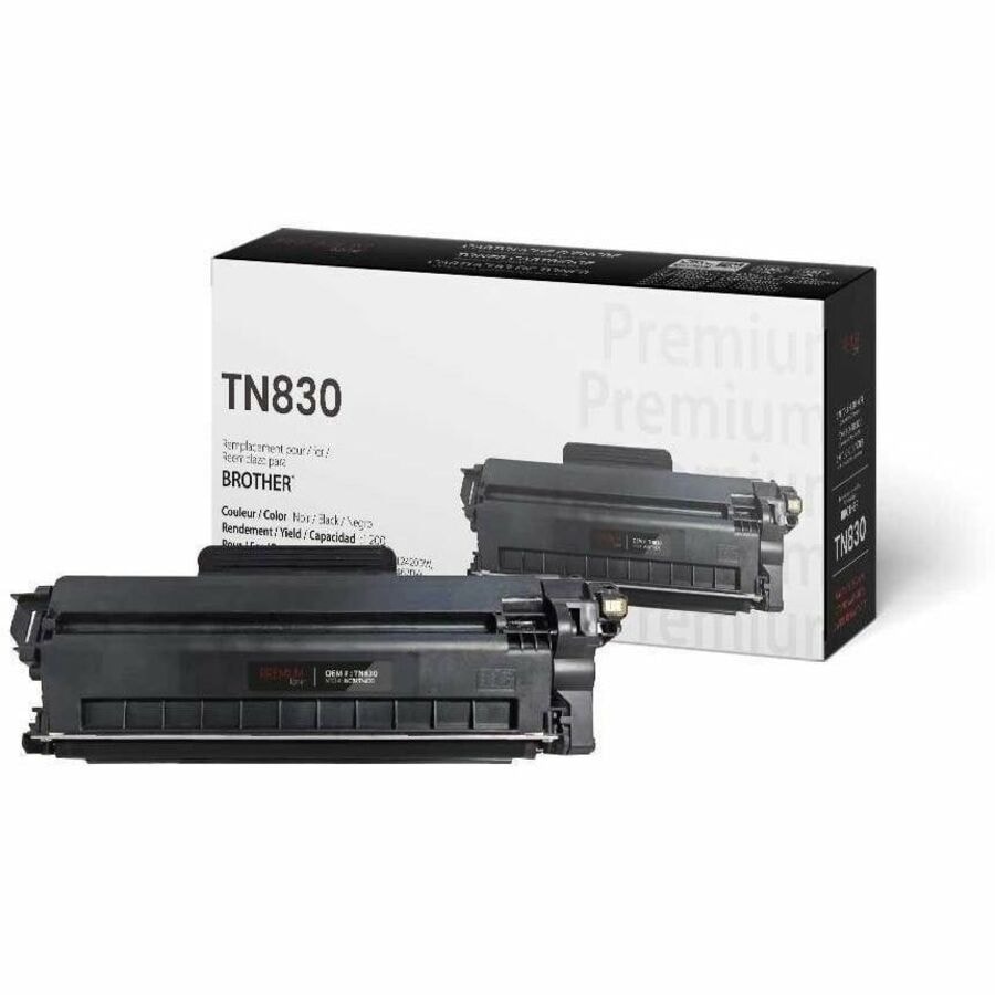 Premium Tone Toner Cartridge - Compatible for Brother TN830 - Black ...