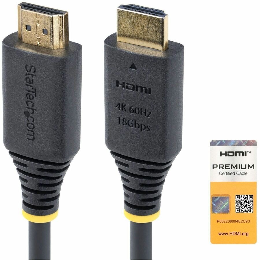 StarTech.com 12ft (3.6m) Premium Certified High Speed HDMI Cable, 4K ...