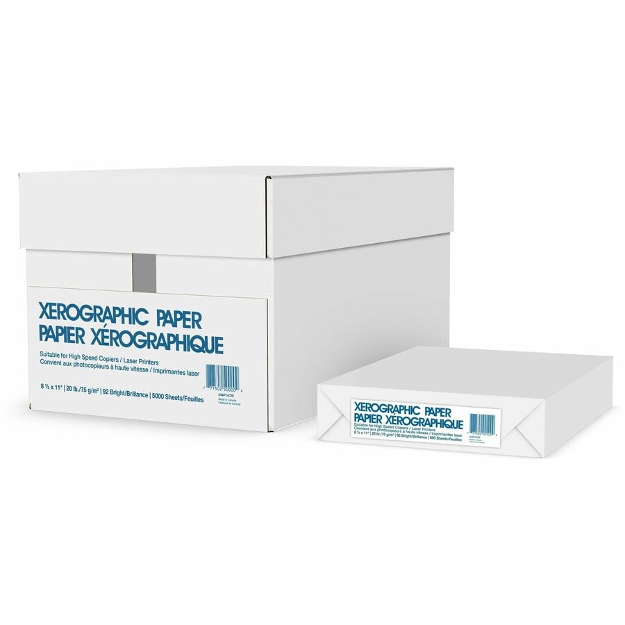 Xerographic Premium Copy Paper - 92 Brightness - Letter - 8 1/2" (215. ...