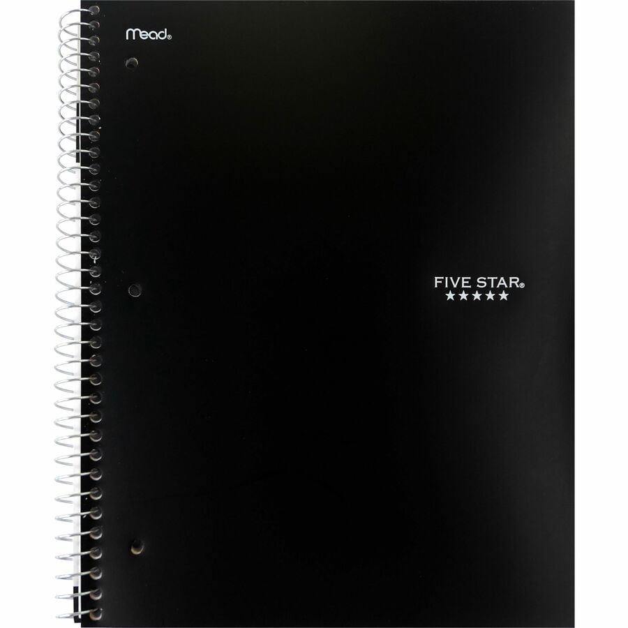 Five Star 1 Subject 11" 100ct Black Notebook - 1 Subject(s) - 100 ...
