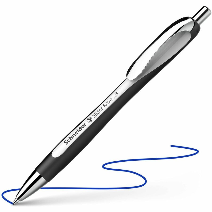 Schneider Slider Rave, Ballpoint Pen, Special Edition, White & Black Barrel, XB - 1.4 mm (0.06 ...