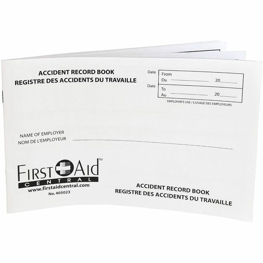 First Aid Central Accident Record Book EN/FR - 1 Each | Grand & Toy