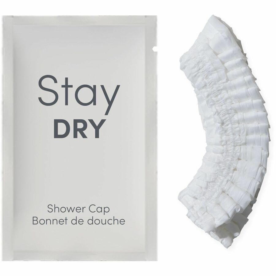 Hunter Amenities FS Clear PLA Shower Cap, Carton of 500 - Polylactic ...