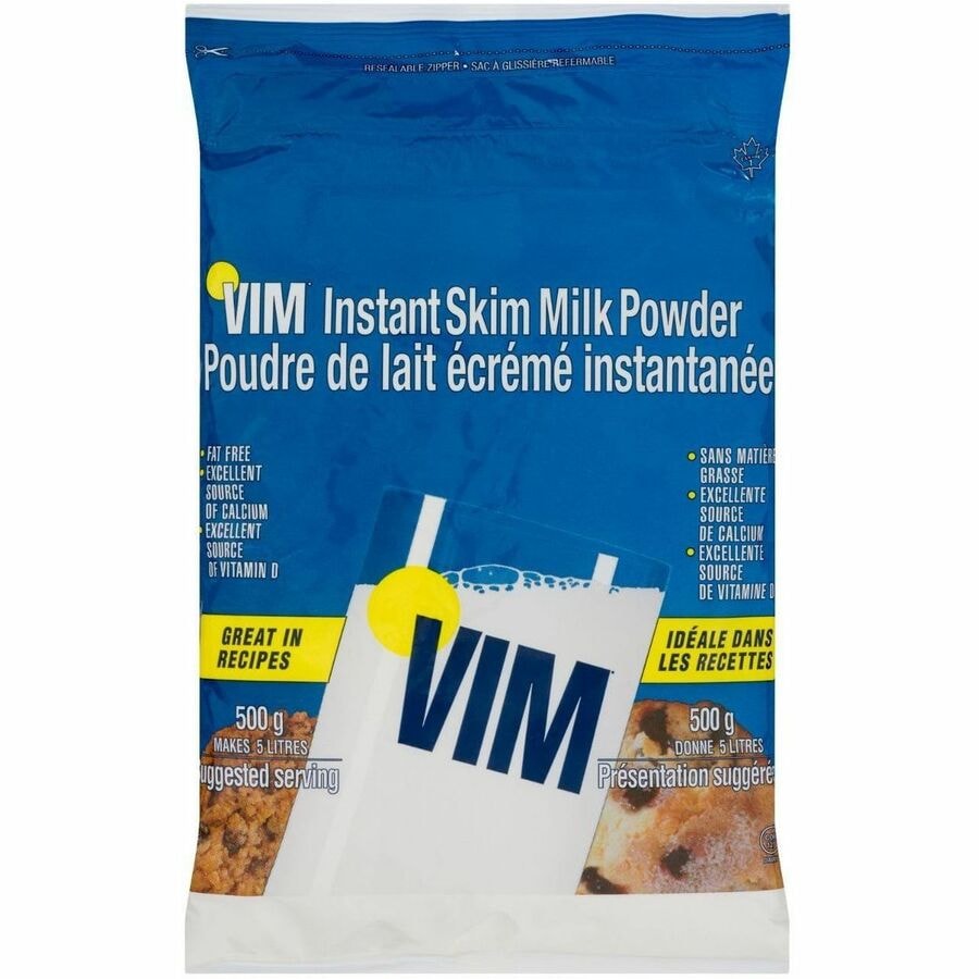 VIM Instant Milk Powder - Powder - 1.10 lb (500 g) - Original | Grand & Toy