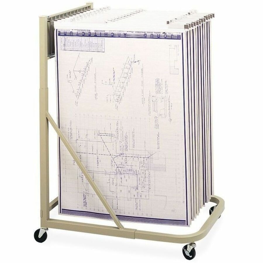 Safco Mobile Cart - 240 lb (108862.17 g) Load Capacity - Steel - 27 ...