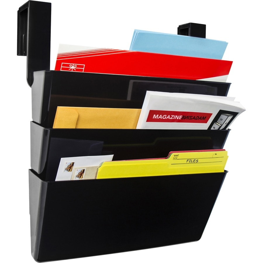 Storex Wall Pocket - 3 Pocket(s) - 19" (482.60 mm) Height x 16.3" (412. ...
