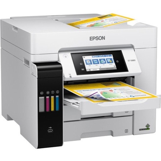 Epson ET-5880 Wireless EcoTank Inkjet Multifunction Printer - Color ...