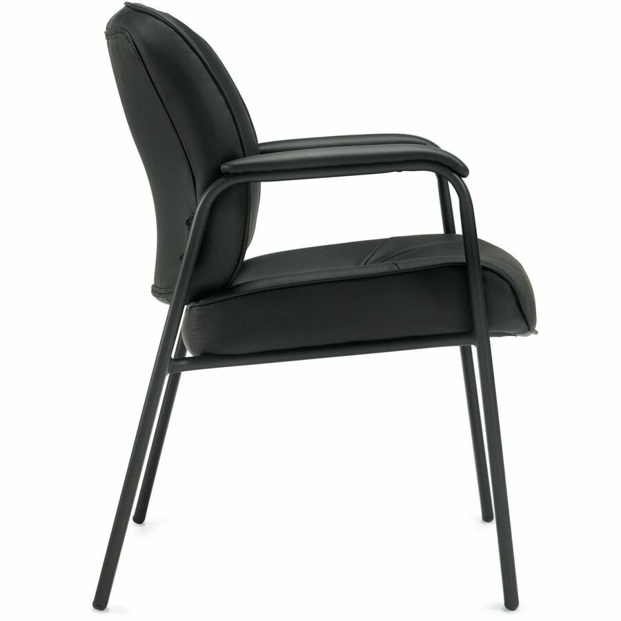 Offices To Go Centro | Guest Chair - Black Seat Color - Luxhide, Bonded ...