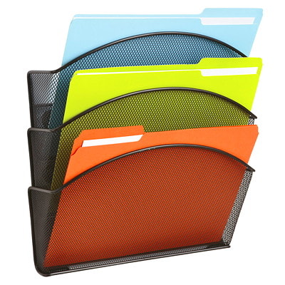 Safco Magnetic Mesh File Pocket, Triple-file | Grand & Toy