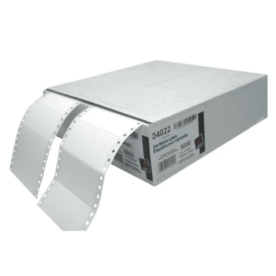 Avery 4022 Continuous Form Computer Address/Mailing Labels, White, 4" x ...
