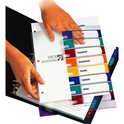 Intercalaires de référence avec table des matières Ready Index Easy ...