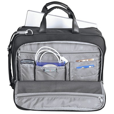 SwissGear Top-Loading Black Messenger Bag | Grand & Toy