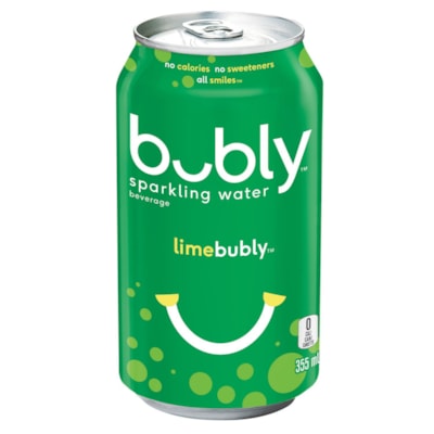 Bubly Sparkling Water, Lime, 355 mL, 12/CS - Only available in Alberta ...