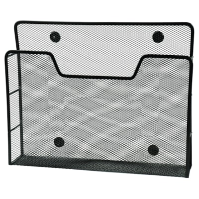 Winnable Mesh Magnetic File Pocket, Black, Letter-size | Grand & Toy