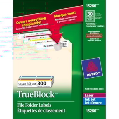 Avery® TrueBlock File Folder Label | Grand & Toy