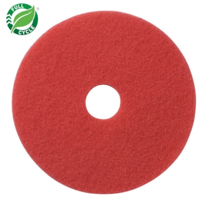 Americo Floor Buffing Pads, Red, 18", 5/CS | Grand & Toy
