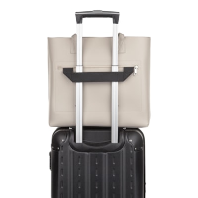 Bugatti PURE Tote Bag with Removable Organizer, Cream, Fits laptops up ...