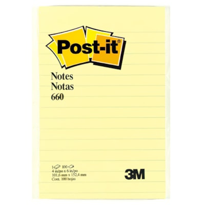 Post-it Notes - 4" x 6" - Canary Yellow - 100 / Pad | Grand & Toy
