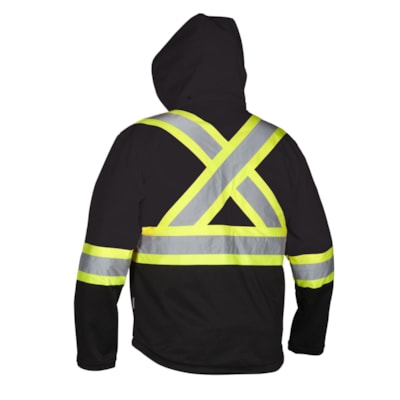 Forcefield Hi-Vis Safety Softshell Jacket, Large, Black | Grand & Toy