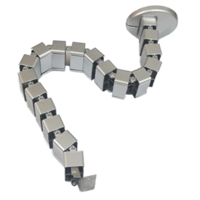 HDL Wire Management Snake for Height Adjustable Desks, Silver | Grand & Toy