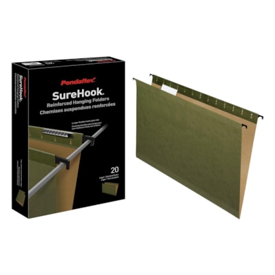 Pendaflex SureHook dossiers suspendus format légal, vert standard ...
