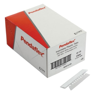 Pendaflex® 3-1/2" Legal/Letter-Size Insertable Plastic Tabs with ...