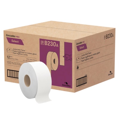 Cascades PRO Select® 2-Ply Jumbo Toilet Paper, White, Roll of 750 ...