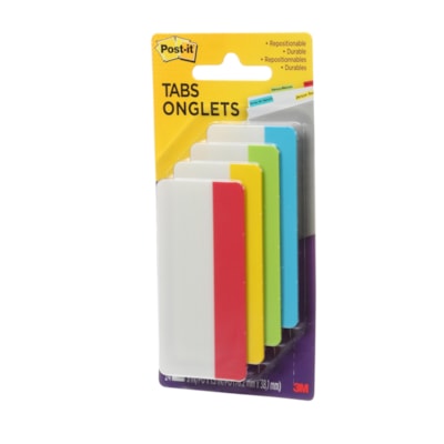 Onglets de classement durables Post-it, couleurs primaires assorties, 2 ...