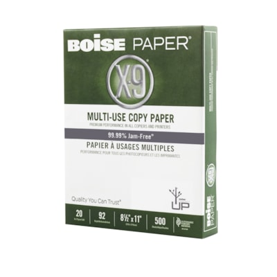 Boise X-9 Multi-Use Copy Paper, Letter Size (8-1/2" x 11"), 20 lb ...
