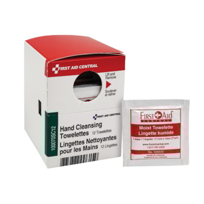 Smart Compliance Hand Cleansing Towelettes, 12/Box | Grand & Toy