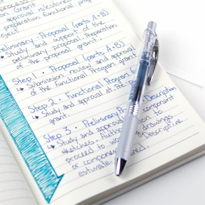 Pentel Infree Retractable Liquid Gel Pen, (0.5mm) Needle Tip, Navy Blue ...