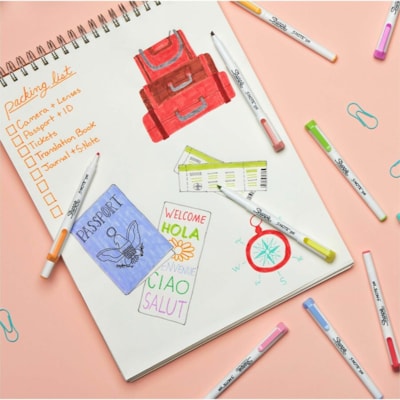 Sharpie S-Note Duo Dual-Tip Markers - Chisel, Bullet Marker Point ...