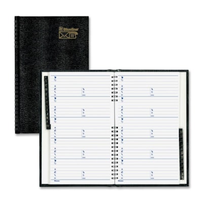 Blueline Telephone & Address Book - Twin Wirebound - 5" (12.7 cm) Sheet ...