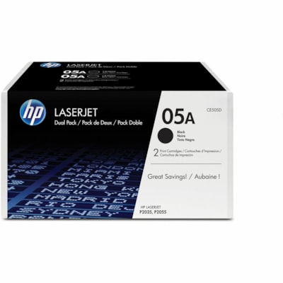 HP 05A (CE505D) Original Toner Cartridge - Dual Pack - Laser - 2300 ...