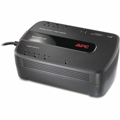 APC Back-UPS 650VA, 120V, 8 NEMA outlets (4 surge) - Tower - 1 Day ...