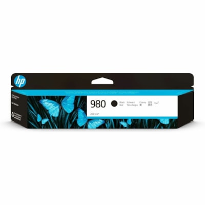 HP 980 (D8J10A) Original Inkjet Ink Cartridge - Single Pack - Black - 1 ...