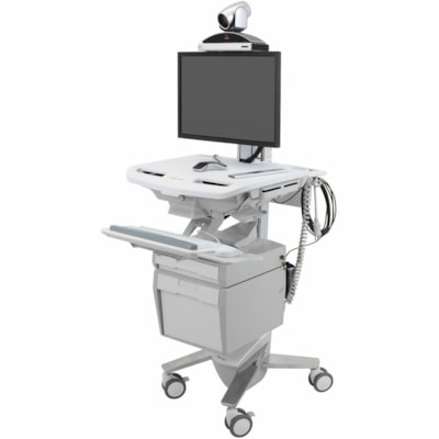 Ergotron StyleView Telepresence Cart, Single Monitor - 39 lb (17690.10 ...