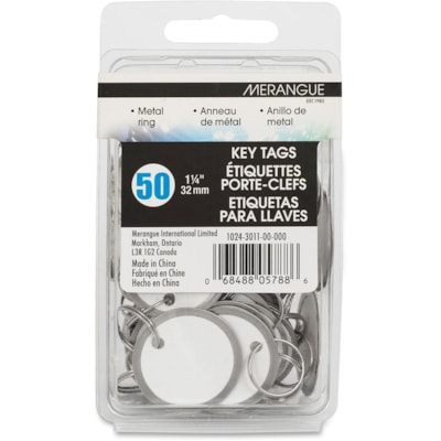 Merangue Metal Rim Key Tags - 1.25" (31.75 mm) Diameter - 50 / Pack ...