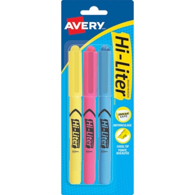 Avery Highlighter - Chisel Marker Point - Washable - Fluorescent Barrel ...