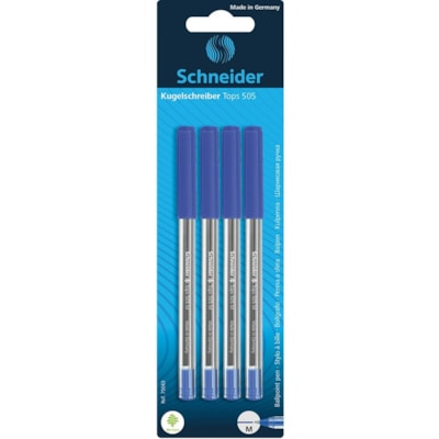 Schneider Tops 505 Ballpoint Pens - Medium Pen Point - Blue Ink ...