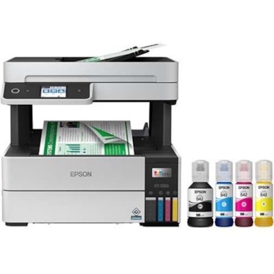 Epson EcoTank Pro ET-5150 Inkjet Multifunction Printer-Color-White ...