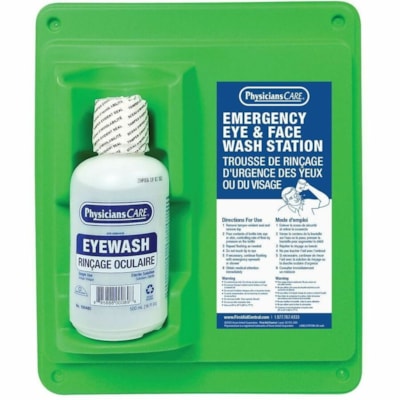 First Aid Central Eye Wash - 500 mL - Wall Mountable - 1 Each | Grand & Toy