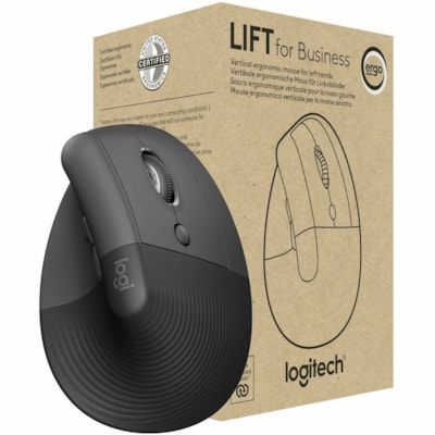Logitech Lift Ergo Mouse - Optical - Wireless - Bluetooth/Radio ...
