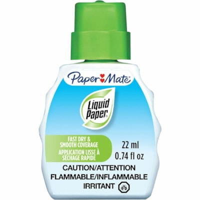 Paper Mate Liquid Paper Fast Dry Correction Fluid - 22 mL - Bright ...