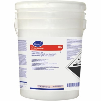 Diversey Clax Launch 6GL2 - For Commercial, Laundry, Fabric - Liquid ...