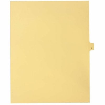 Mark Maker Legal Index Tabs, 1/26th Cut, With Individual Letter, Letter ...