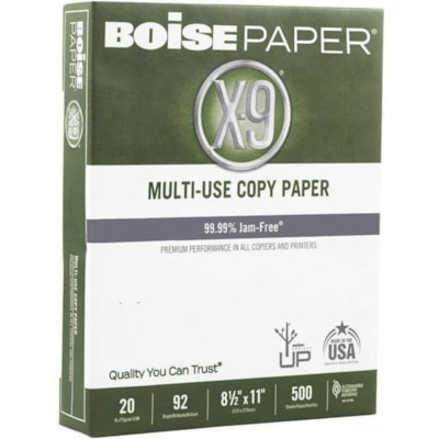 Boise Paper X-9 Copy Paper - 92 Brightness - 8 1/2" (215.90 mm) x 11 ...