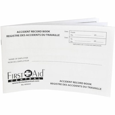 First Aid Central Accident Record Book EN/FR - 1 Each | Grand & Toy