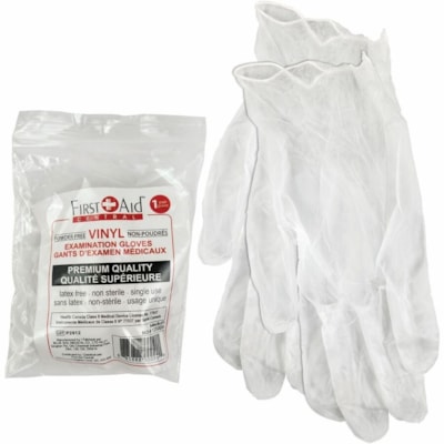First Aid Central Examination Gloves - Medium Size - Vinyl - For ...