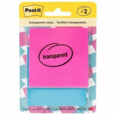 Post-it® Note Pad - Square - 36 Sheets per Pad - Pink, Blue - Sticky ...